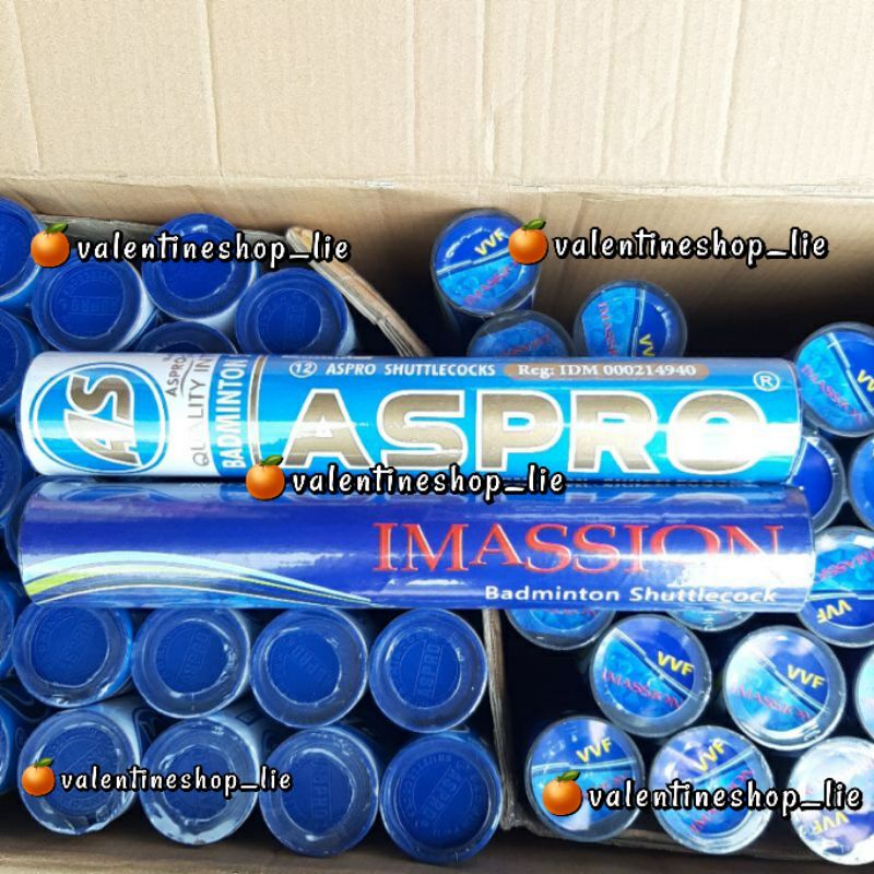 Jual ASPRO & IMASSION bola kok badminton ( 12pcs ) | Shopee Indonesia