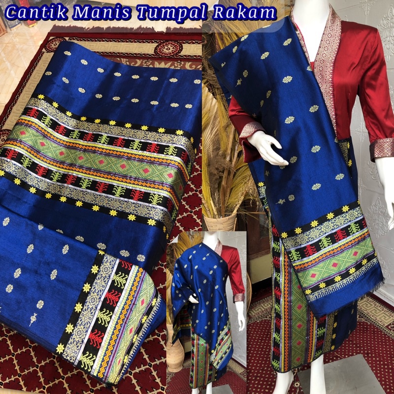 Jual Songket tenun cantik manis tumpal rakam / Songket Palembang asli Tenun Tangan. (ilham ...