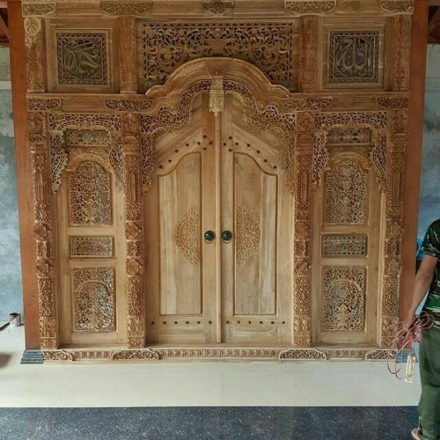 Jual gebyok ukir jawa murah terbaru unik elegan istimewa antik seni ...