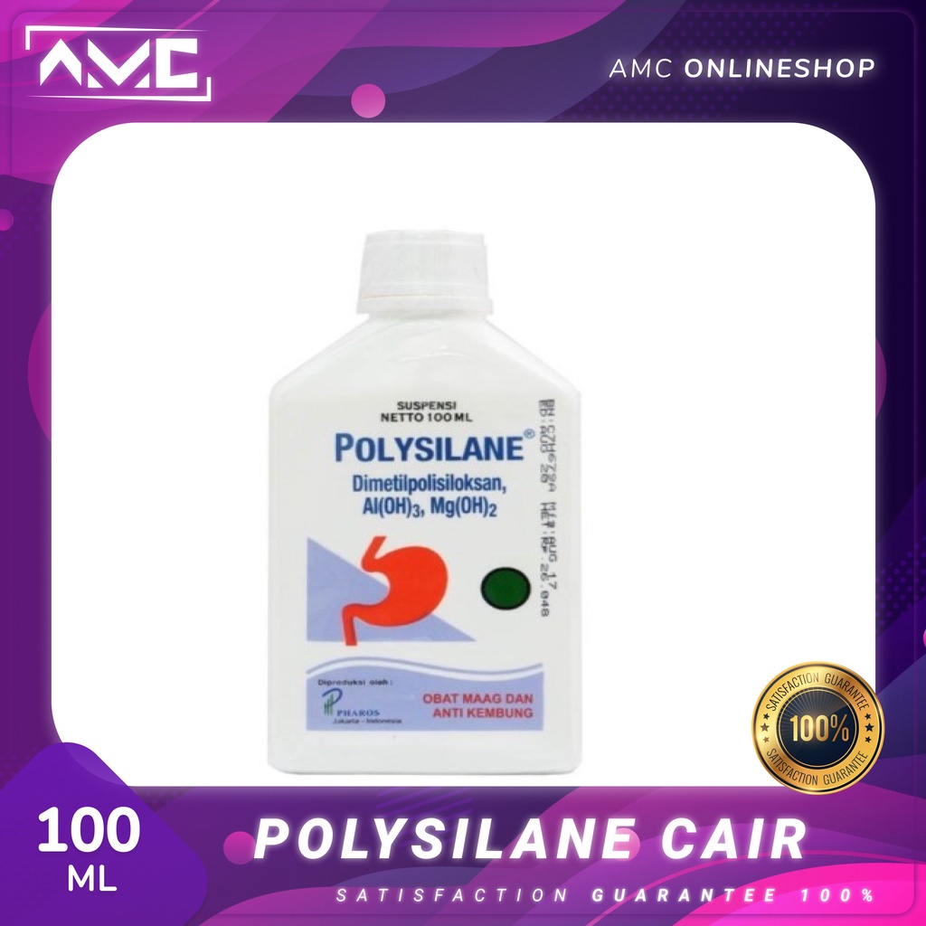 Jual Polysilane Cair 100ml - Obat Maag, Mual dan Nyeri Lambung | Shopee ...