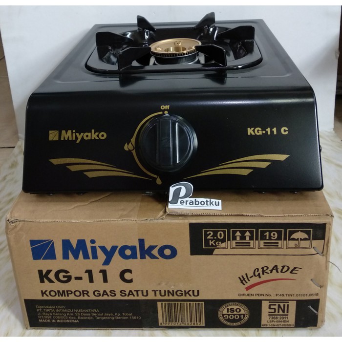 Jual Kompor Gas Miyako KG- 11C / Kompor Satu Tungku Tekanan Rendah | Shopee Indonesia