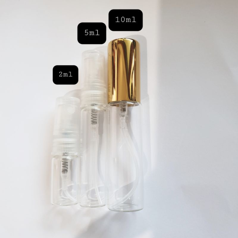 Jual CONTOH BOTOL KACA SPRAY UNTUK DECANT | Shopee Indonesia