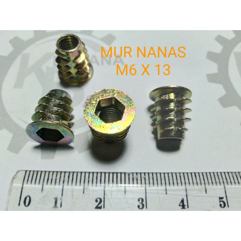 Jual MUR NANAS M6 X 13 OD/ MUR MEBEL/ MUR TANAM / FURNITURE/ KNOCKDOWN ...