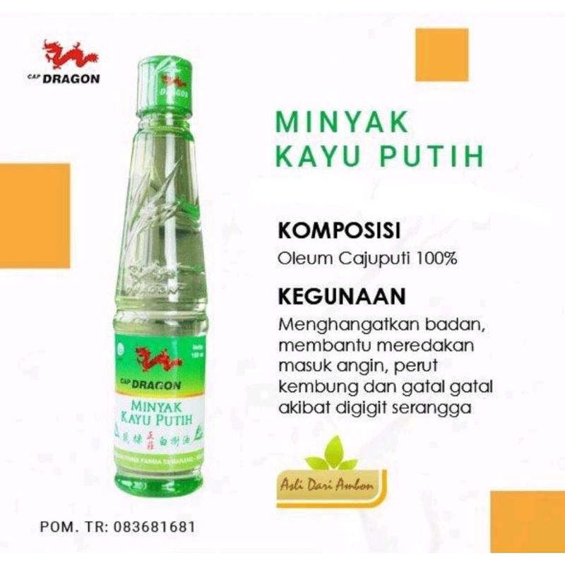 Jual minyak kayu putih dragon 30ml , 60 ml | Shopee Indonesia