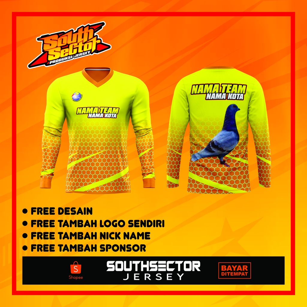 Jual JERSEY MERPATI BALAP CUSTOM DESAIN | Shopee Indonesia