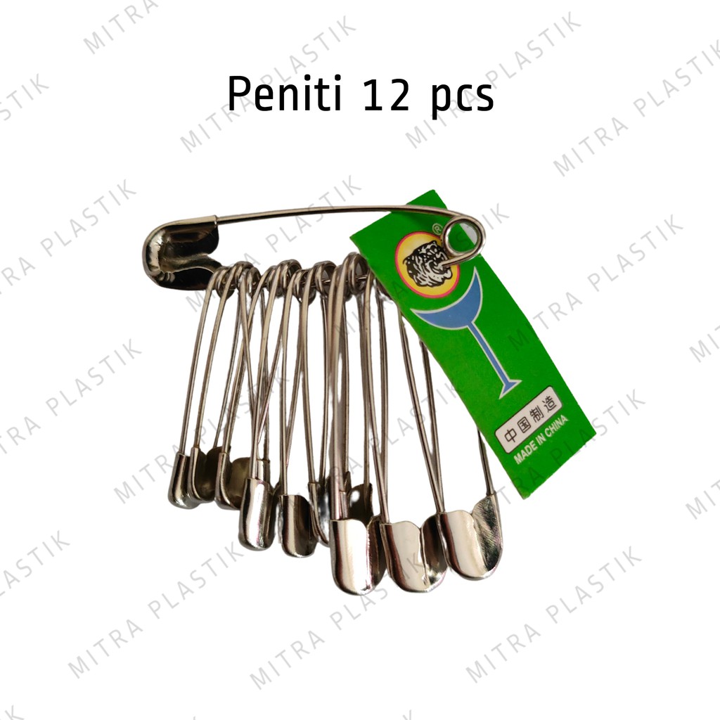 Jual isi 12 pcs Peniti Kecil Peniti Murah Peniti Besar Peniti Perak ...