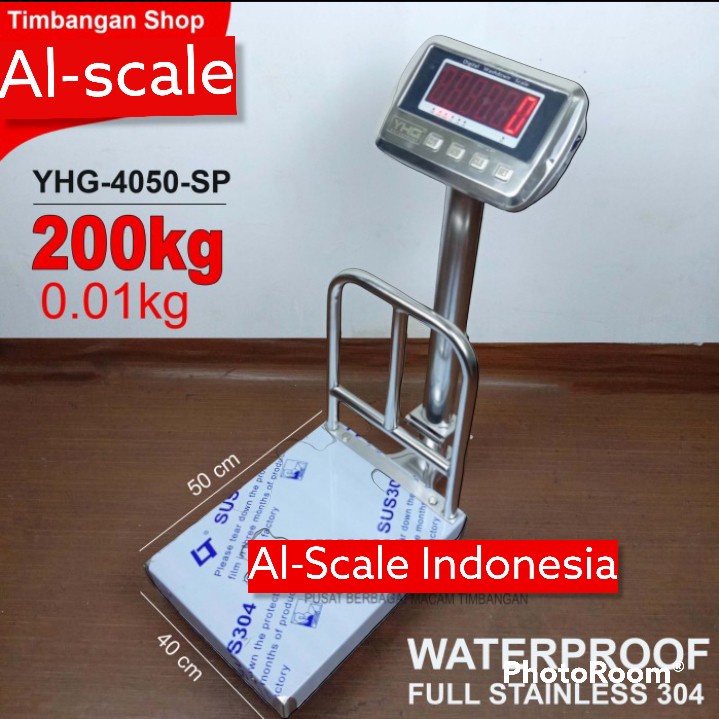 Jual timbangan digital waterproof 200kg x 0.01kg branch scale Anti air 200kg | Shopee Indonesia