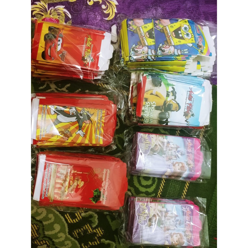 Jual AMPLOP LEBARAN - ANGPAU LEBARAN MOTIF KARTUN ANAK UKURAN 11 x 7 CM ...