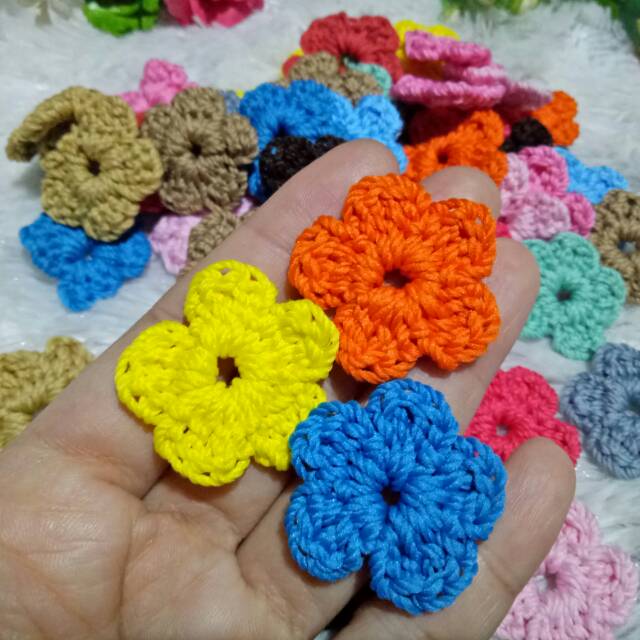 Jual Aplikasi bunga rajut sakura (1pcs) | Shopee Indonesia