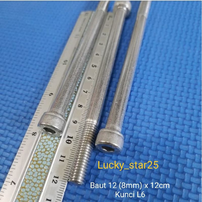 Jual Baut L Stainless 8mm x 12cm @1 Pcs | Shopee Indonesia