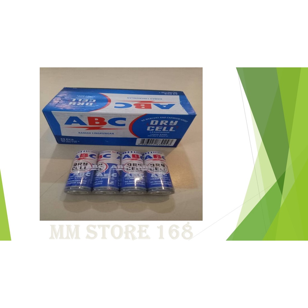 Jual Baterai / Battery Ukuran Kecil AA Merk ABC Biru ( Isi 4 buah ...