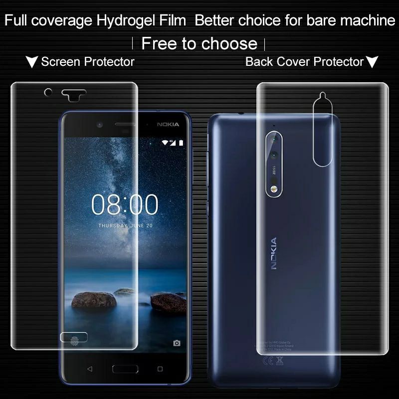 Jual hydrogel nokia 3.1plus/5.1plus/x5/7.1 antigores depan belakang full | Shopee Indonesia
