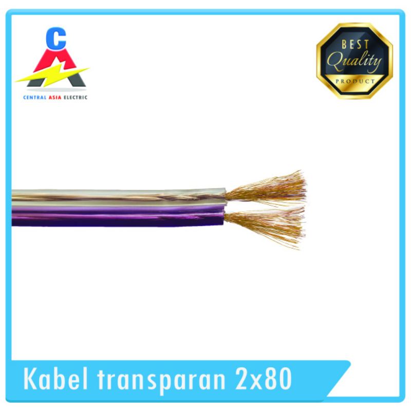 Jual Kabel Listrik Transparan 2 x 80 serabut (Per Meter) Bahan Super ...