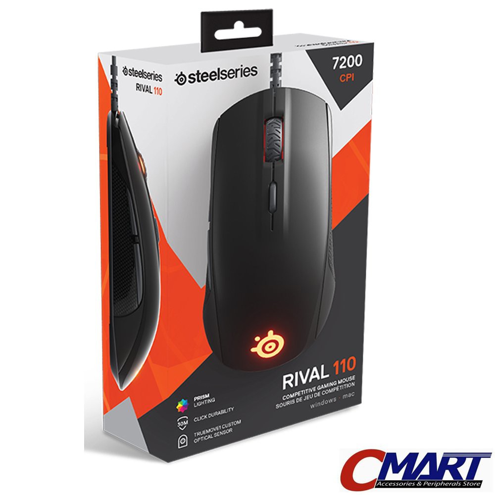 Jual steelseries Rival 110 Competitive Gaming Mouse - Black - 62466 ...