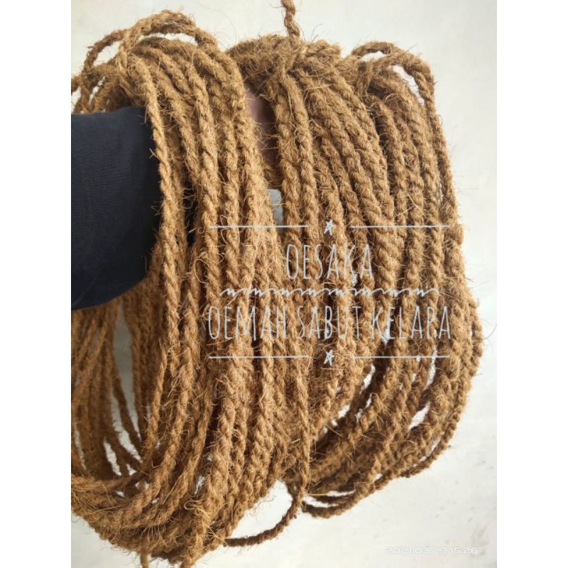 Jual tali serabut kelapa diameter 8 mm tali sabut kelapa besar panjang ...