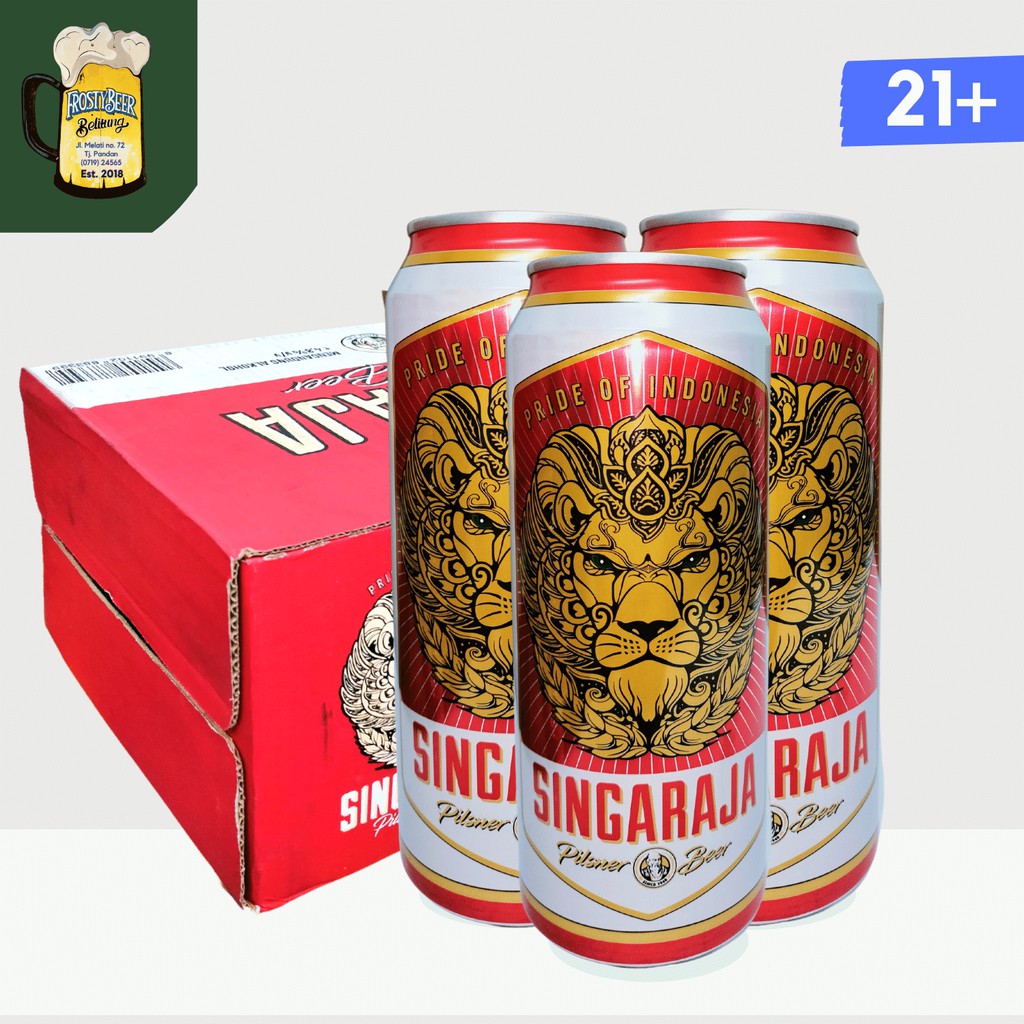 Jual Singaraja Pilsner Beer Can 4.8% 500 ml - Bir Kaleng - Pilsener ...