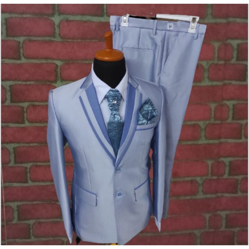 Jual 1 stel Pengantin semi woll JAS dngn CELANANYA (size S M L XL XXL ...