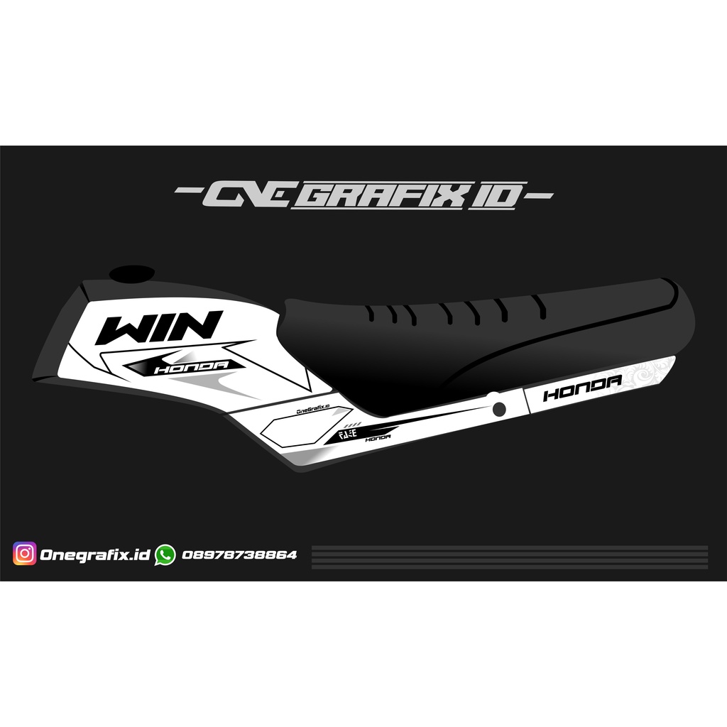 Jual decal striping honda win 100 custom bisa request design | Shopee ...