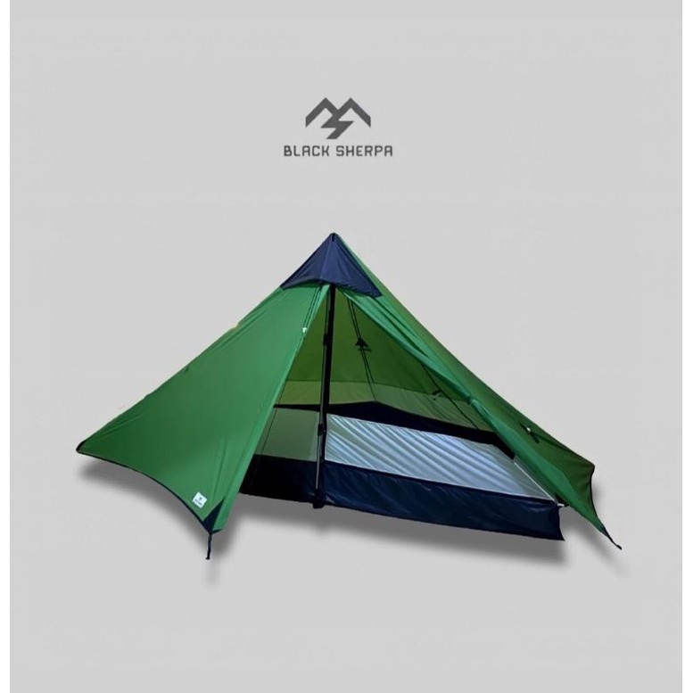 Jual Tenda Tarp Ultralight - Black Sherpa Tarptent UV Protect Series - DARK GREEN | Shopee Indonesia