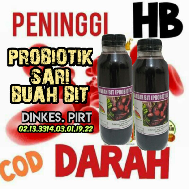 Jual HERBAL PROBIOTIK SARI BUAH BIT | OBAT PENINGGI HB RENDAH | OBAT ...