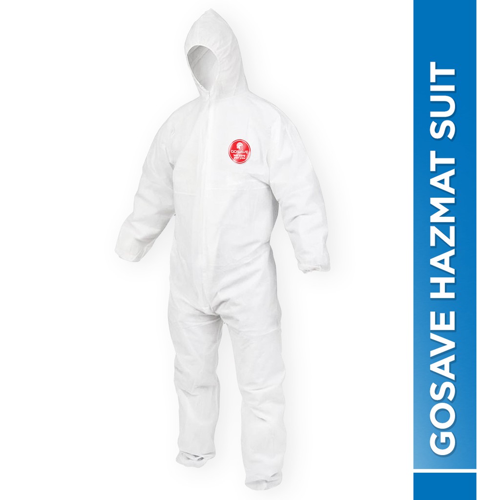 Jual GOSAVE Hazmat Suit Chemical Coverall Wearpack Disposable Baju APD ...
