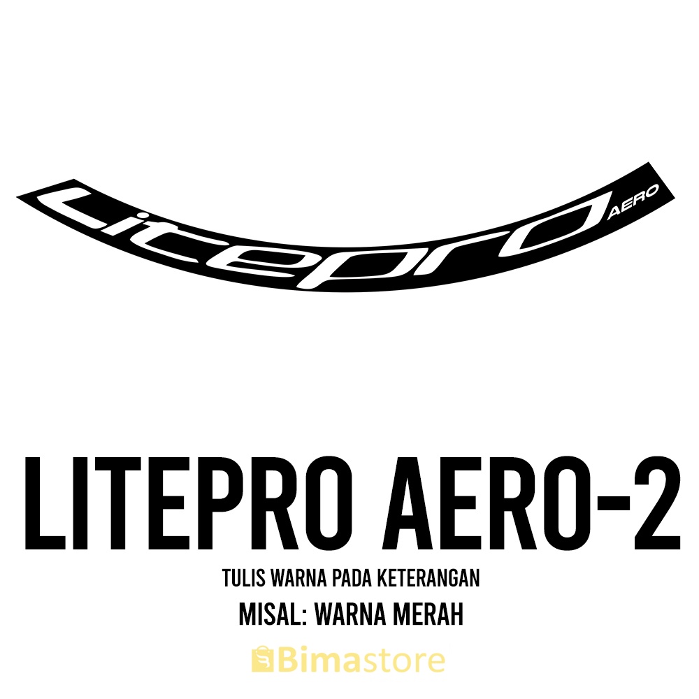 Jual Sticker Decal Rim Sepeda LITEPRO AERO-2 | Lebar 1 - 3 cm ...