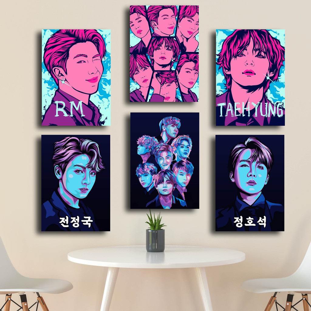 Jual HIASAN DINDING BTS PAJANGAN DINDING BTS WALL DECOR KPOP BTS ...