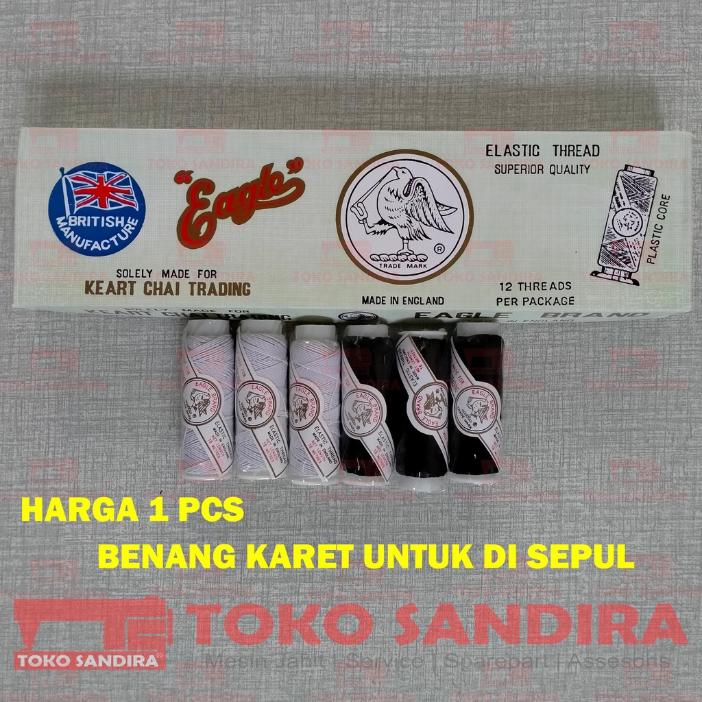 Jual 1 ROL Benang karet elastis/karet benang/benang karet untuk di ...