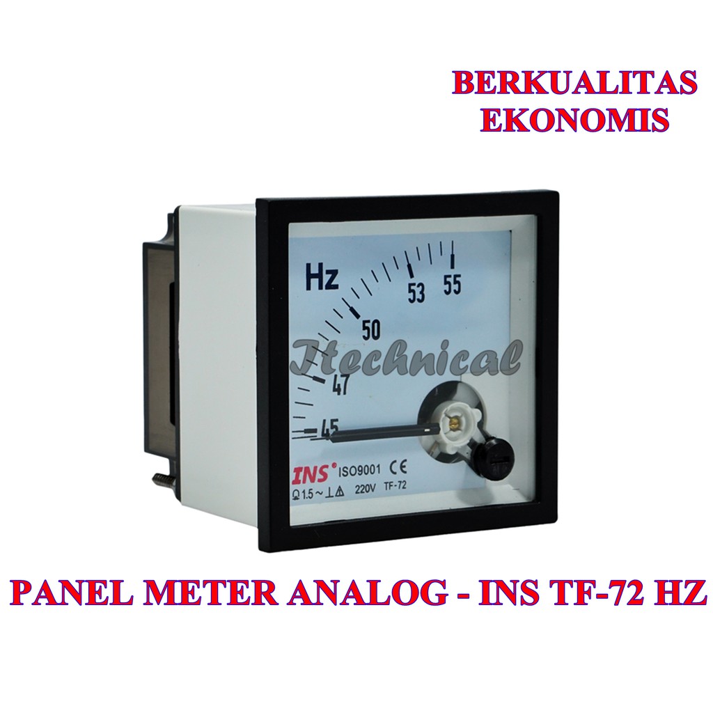 Jual PANEL METER INS ANALOG FREQUENCY HZ 72X72 JARUM POINTER INS ...