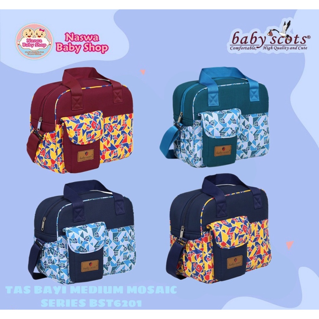 Jual Baby Scots Tas Bayi Medium Mosaic Series BST6201 | Shopee Indonesia
