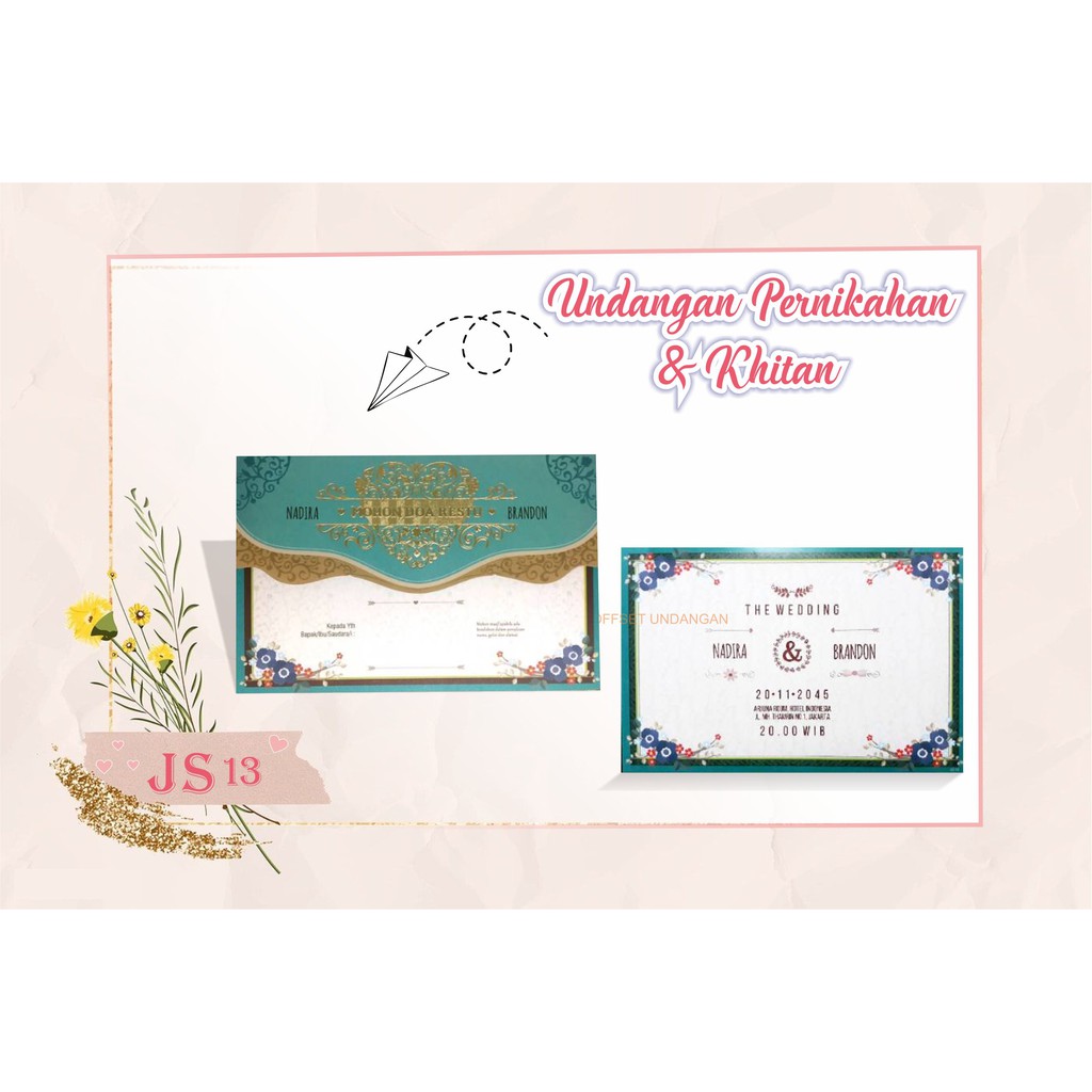 Jual Undangan pernikahan unik, undangan pernikahan simple Java ...