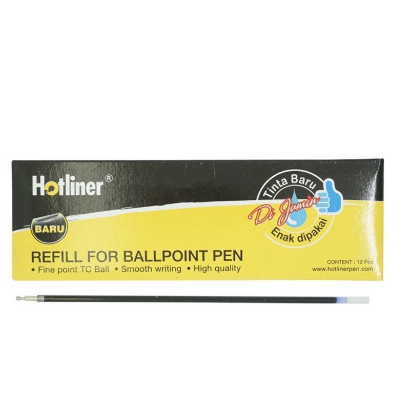 Jual REFIL BULPOINT/REFIL BULPEN/ISI BULPEN MEREK HOTLINER WARNA HITAM ...