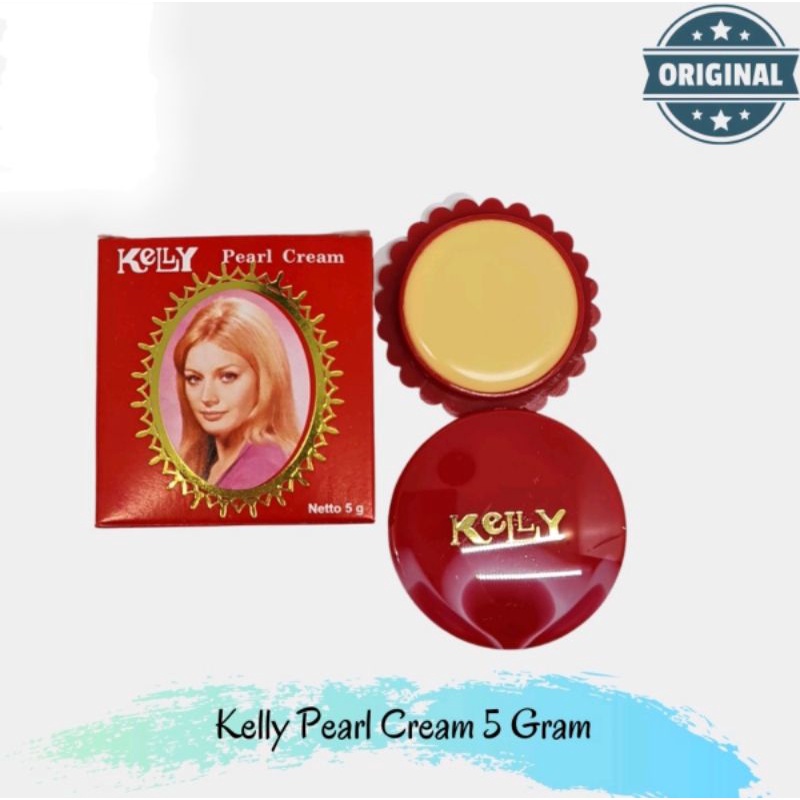 Jual Kelly Pearl Cream 5gr, 15gr Alas Bedak Kelly Krim Pencerah Wajah ...