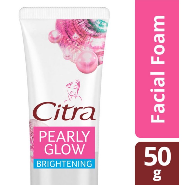 Jual Citra Pearly Glow Facial Foam 50g | Facial Foam Citra | Shopee ...