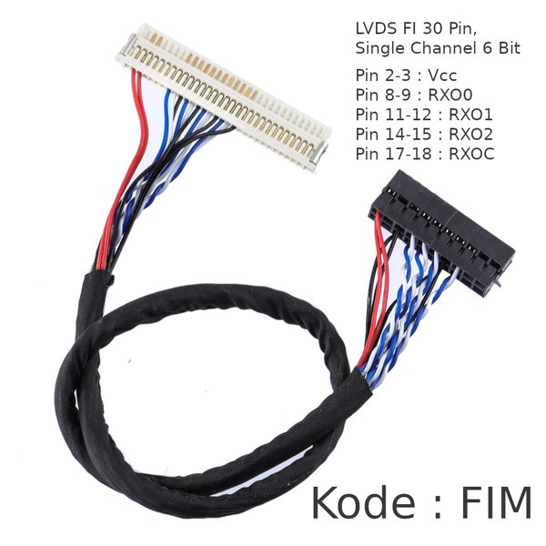 Jual Kabel LVDS TV Panel TCON 30Pin S6 FIM - Single Channel 6 Bit | Shopee Indonesia