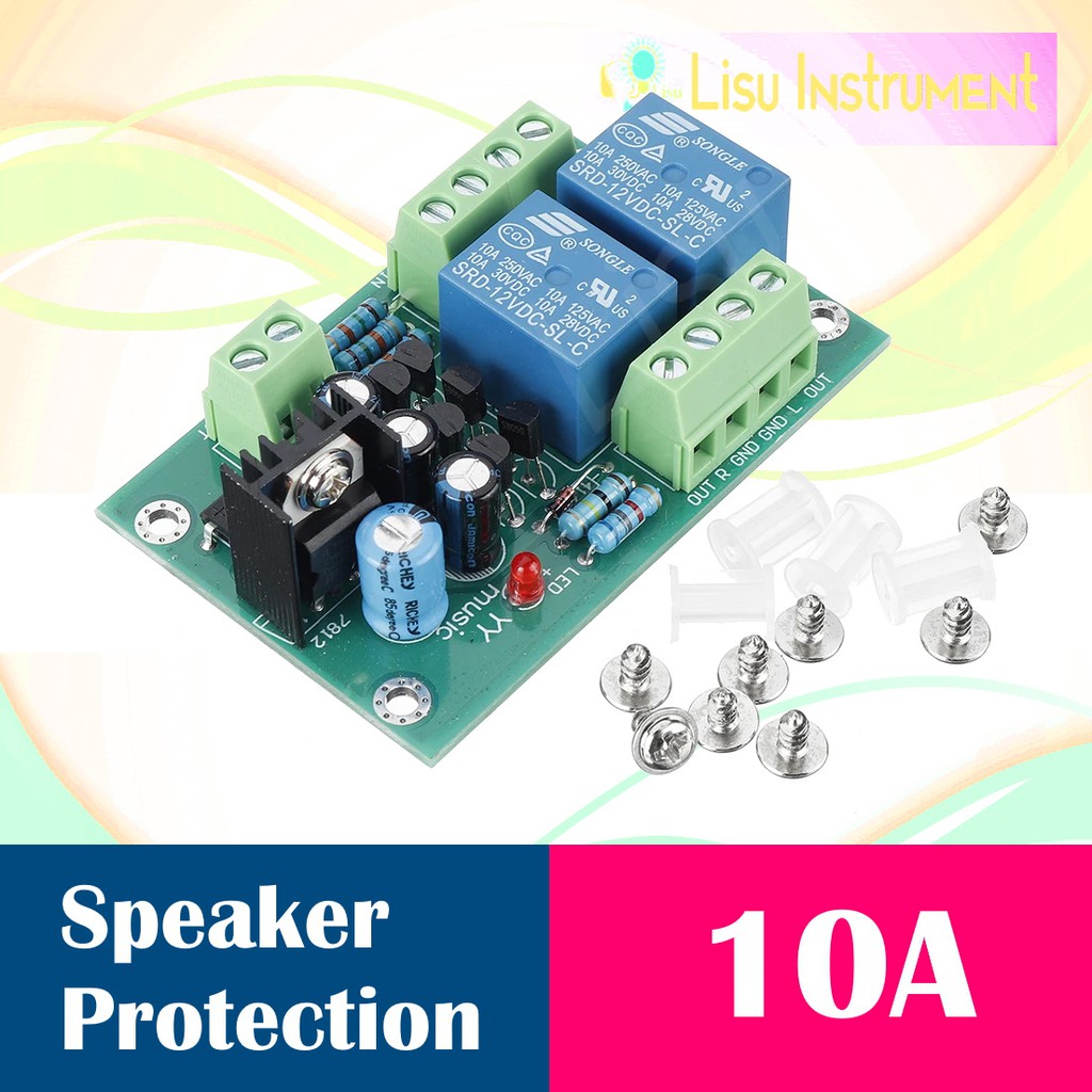 Jual Speaker Protection Board Dual Relay Boot Delay Protector 10A 3S ...