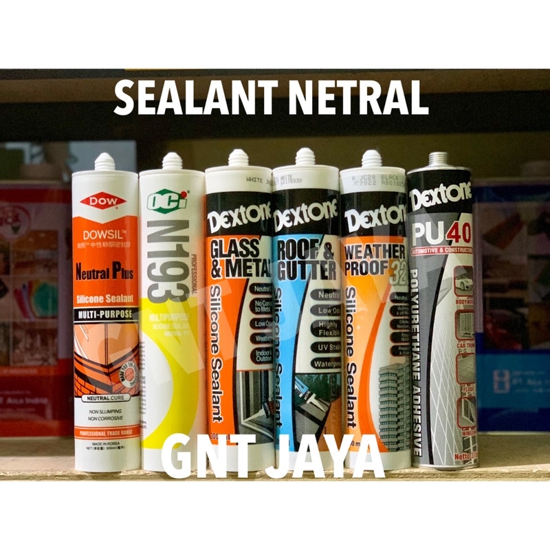 Jual SEALANT NETRAL oci n193 dextone dowsil PU40 dow corning weather proof 328 taiyo lem clear ...