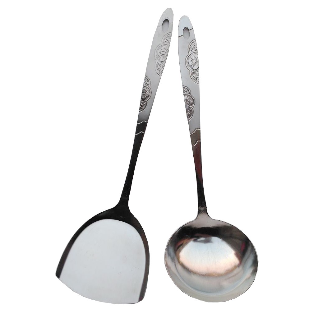 Jual IRUS DAN SUTIL DAPUR TEBAL MOTIF UKIR BUNGA | Shopee Indonesia