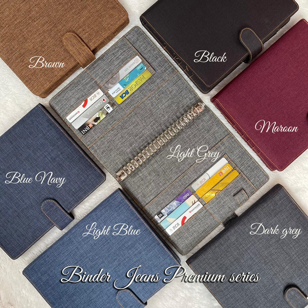 Jual BINDER JEANS/DENIM PREMIUM 6 WARNA PILIHAN A5 DAN B5 | Shopee ...