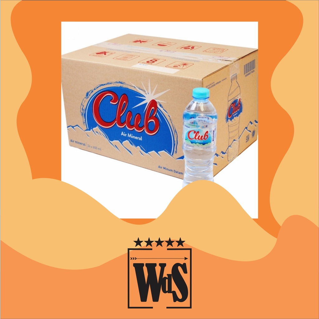 Jual Club Air Mineral 600ml 1 Dus/ 24 botol Air Minum Club Botol Murah ...