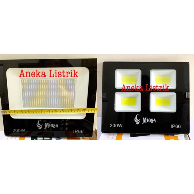 Jual LAMPU SOROT TIPIS TERMURAH LED 200W OUTDOOR TEMBAK MODEL (SMD & COB) IP66 WARNA (WHITE ...