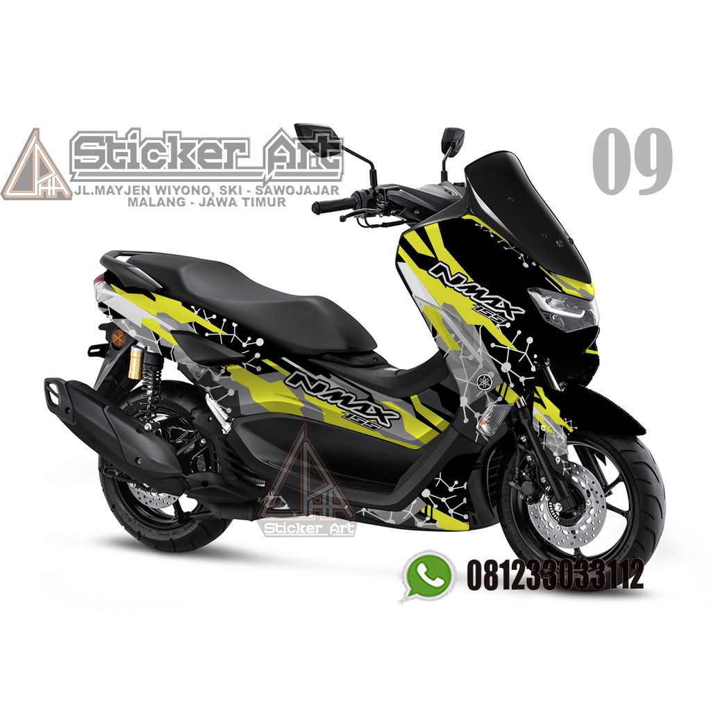 Jual STIKER STICKER MOTOR DECAL PRINT CUSTOM YAMAHA NMAX 155 NEW BARU ...