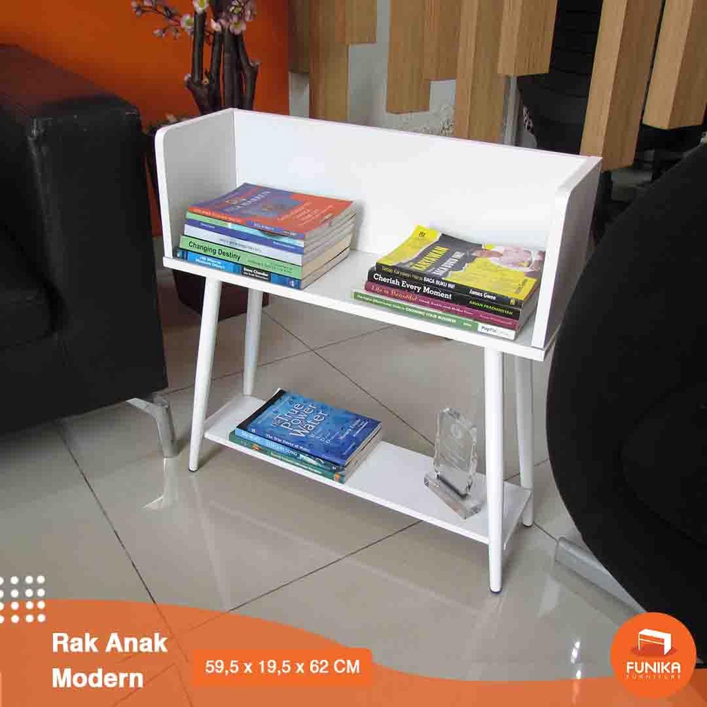Jual FUNIKA 84980 WH - Rak Modern Anak / Rak Buku Anak / Rak Minimalis ...