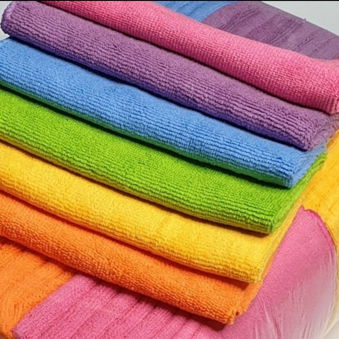 Jual Kain Lap Microfiber Polos 35 CM x 35 CM | Shopee Indonesia