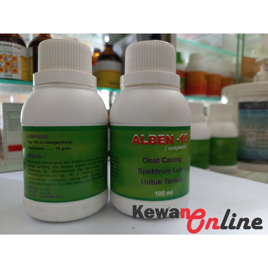 Jual Alben - obat cacing ternak sapi/kambing/domba isi 100 ml | Shopee ...
