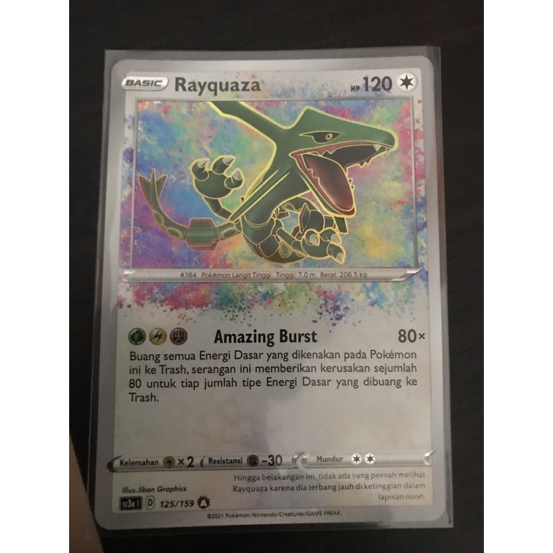 Jual Amazing Rayquaza AR Rayquaza Pokemon TCG Indonesia | Shopee Indonesia