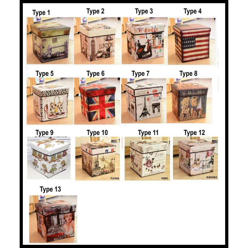Jual Storage Box / Storage Stool / Tempat Mainan / Majalah / Box Simpan ...