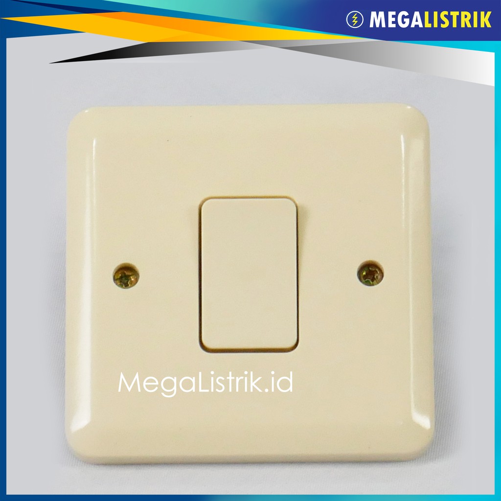 Jual DEXTA SAKLAR ENGKEL / TUNGGAL / SINGLE SWITCH INBOW / IB CREAM DX ...