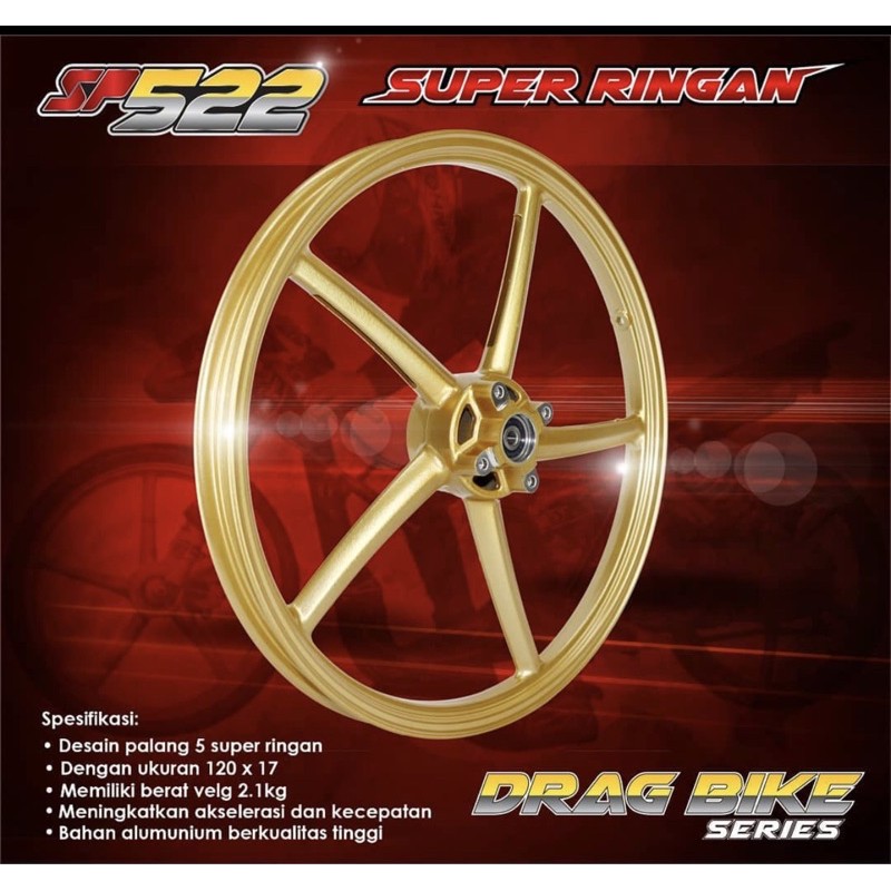Jual VELG RCB / VELG RACING BOY UKURAN 120X17 JUPITER Z DEPAN SAJA (1 ...