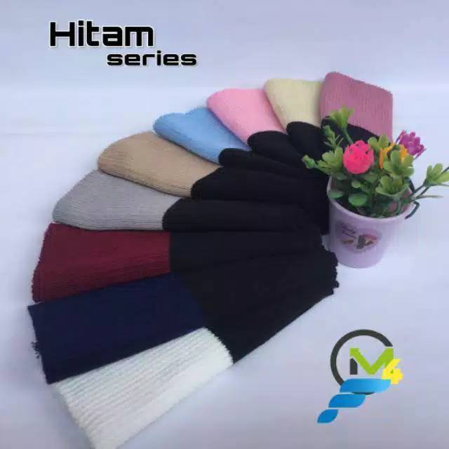 Jual CIPUT/Bandana rajut two tone(dua warna Seri hitam) | Shopee Indonesia